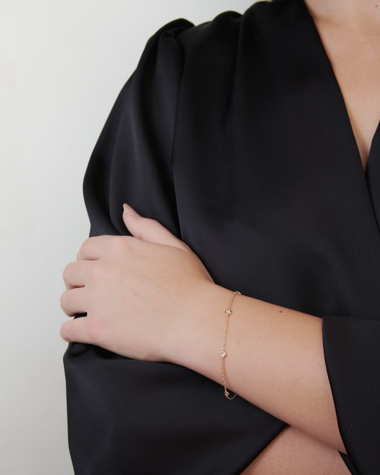 Bracciale 5 Diamanti Ct 0,28 Oro 18kt - Gioielleria Marchi Carlo